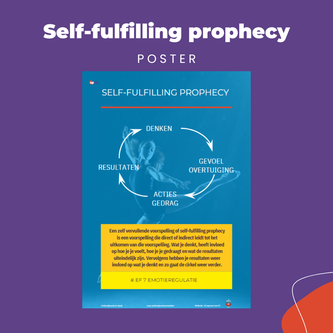 Poster - Self fulfilling prophecy - Onderwijscentrum Opnij